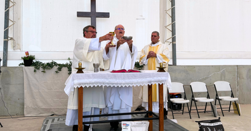 Congregation Feels the Holy Spirit in the Wind During Mass, Blessing of ...